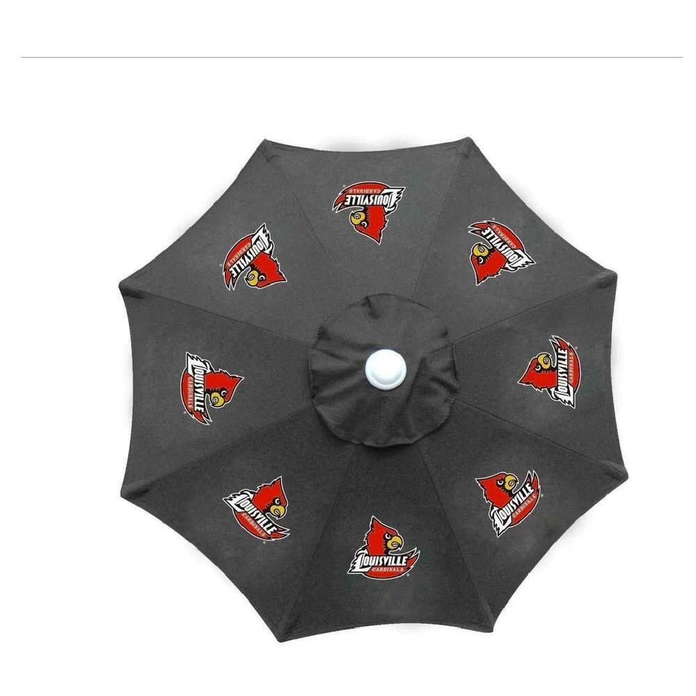 9 ft. University of Louisville Black Patio Umbrella CTU171