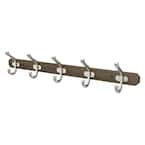 Home Decorators Collection Rustic 18 in. L Gray and Black Post Hook ...