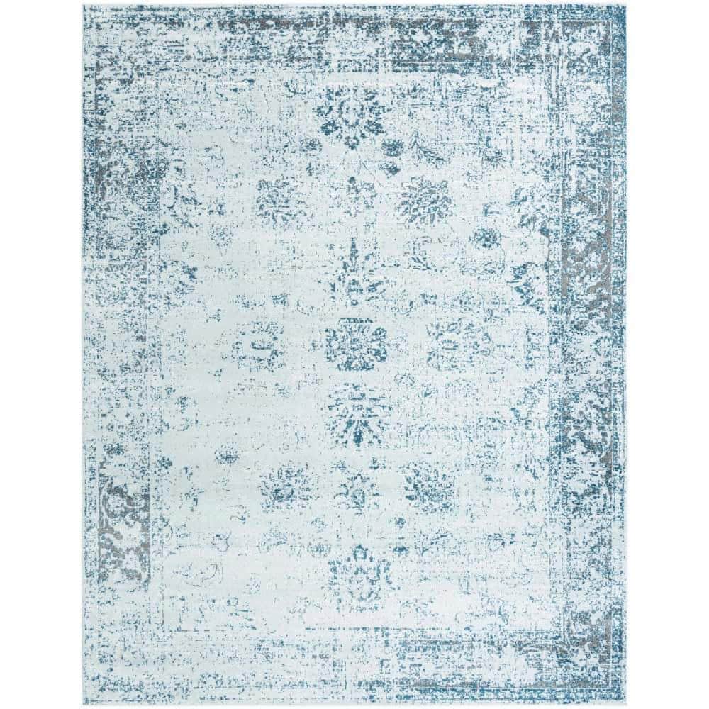 Unique Loom Sofia Casino Light Blue 10 ft. x 13 ft. Area Rug 3193545 ...