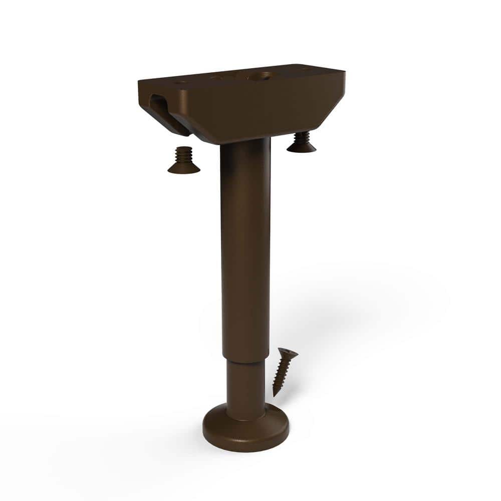 FORTRESS Inspire Railing Aluminum Brown Adjustable I-Support 58532195 ...