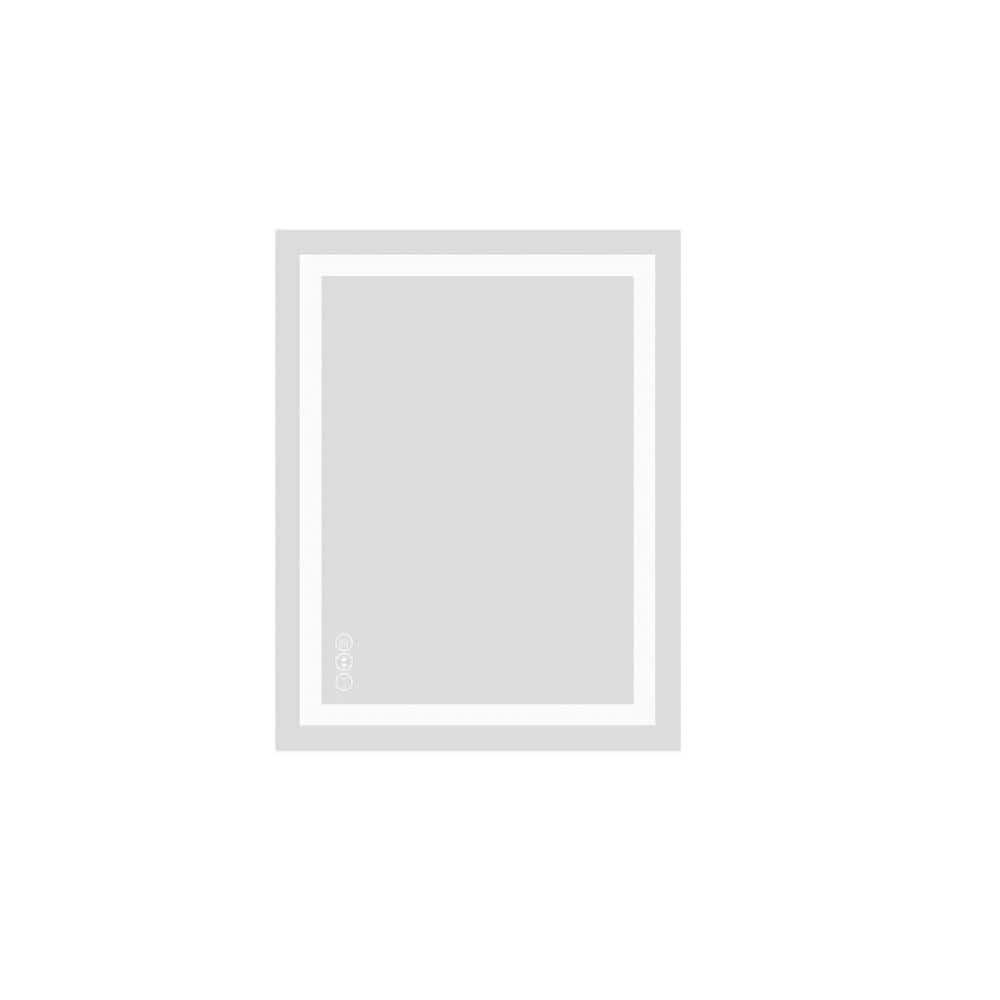 Sunpez 36 in. x 28 in. LED Bathroom Mirror with Vanity Light, Anti-Fog, Shatter-Proof, Memory, 3 ...