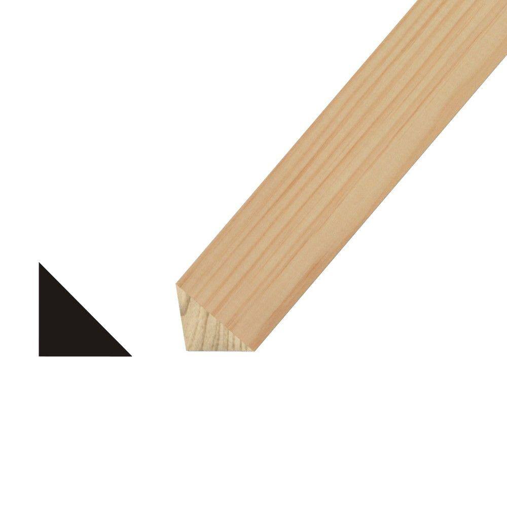 Kelleher 3/4 in. x 3/4 in. Pine Chamfer Moulding P264 - The Home Depot