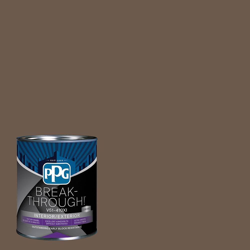 Break-Through! 1 qt. PPG1077-7 Coffee House Satin Door, Trim & Cabinet ...