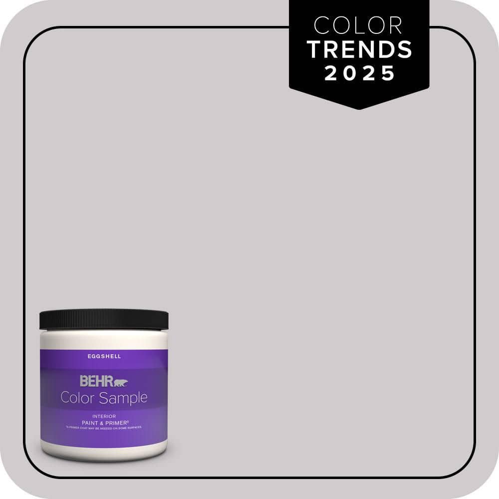 BEHR PREMIUM PLUS 8 oz. #MQ3-28 Rock Crystal Eggshell Enamel Interior ...