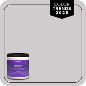 BEHR DYNASTY 8 oz. #MQ3-28 Rock Crystal One-Coat Hide Semi-Gloss Enamel ...