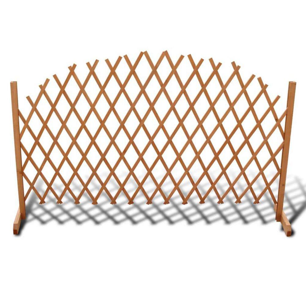 MOEPISY 39.4 in. Wood Trellis Fence 41296 - The Home Depot