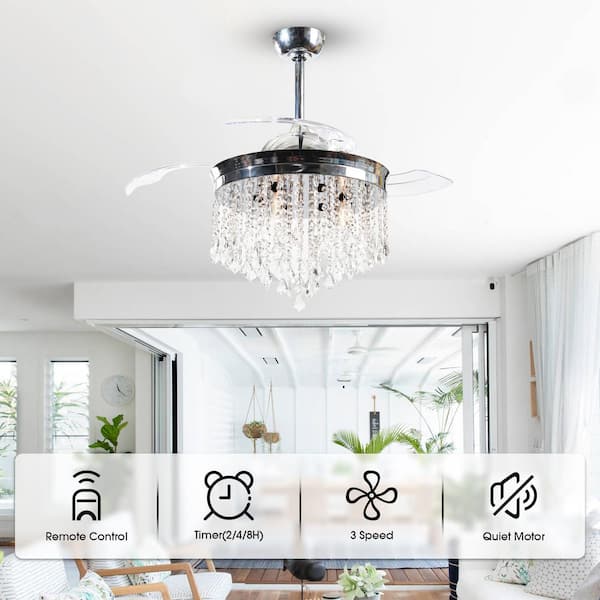 Ceiling Fan Chandelier Combination