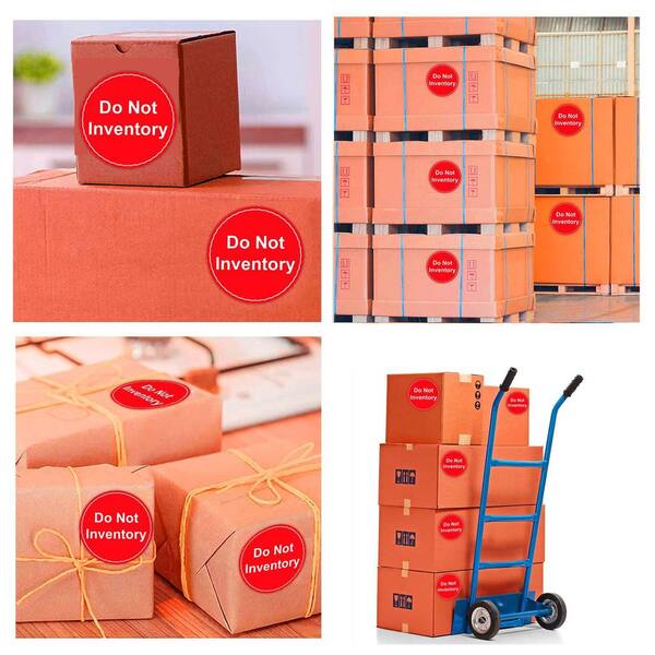 Do Not Bend Stickers Do Not Inventory Labels Red With White 1 5 Inch ...
