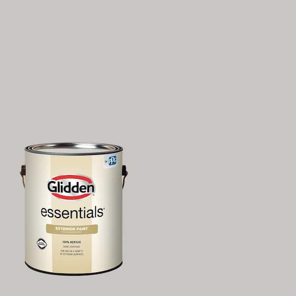 Glidden Essentials 1 gal. PPG0995-3 Silver Band Satin Exterior Paint ...