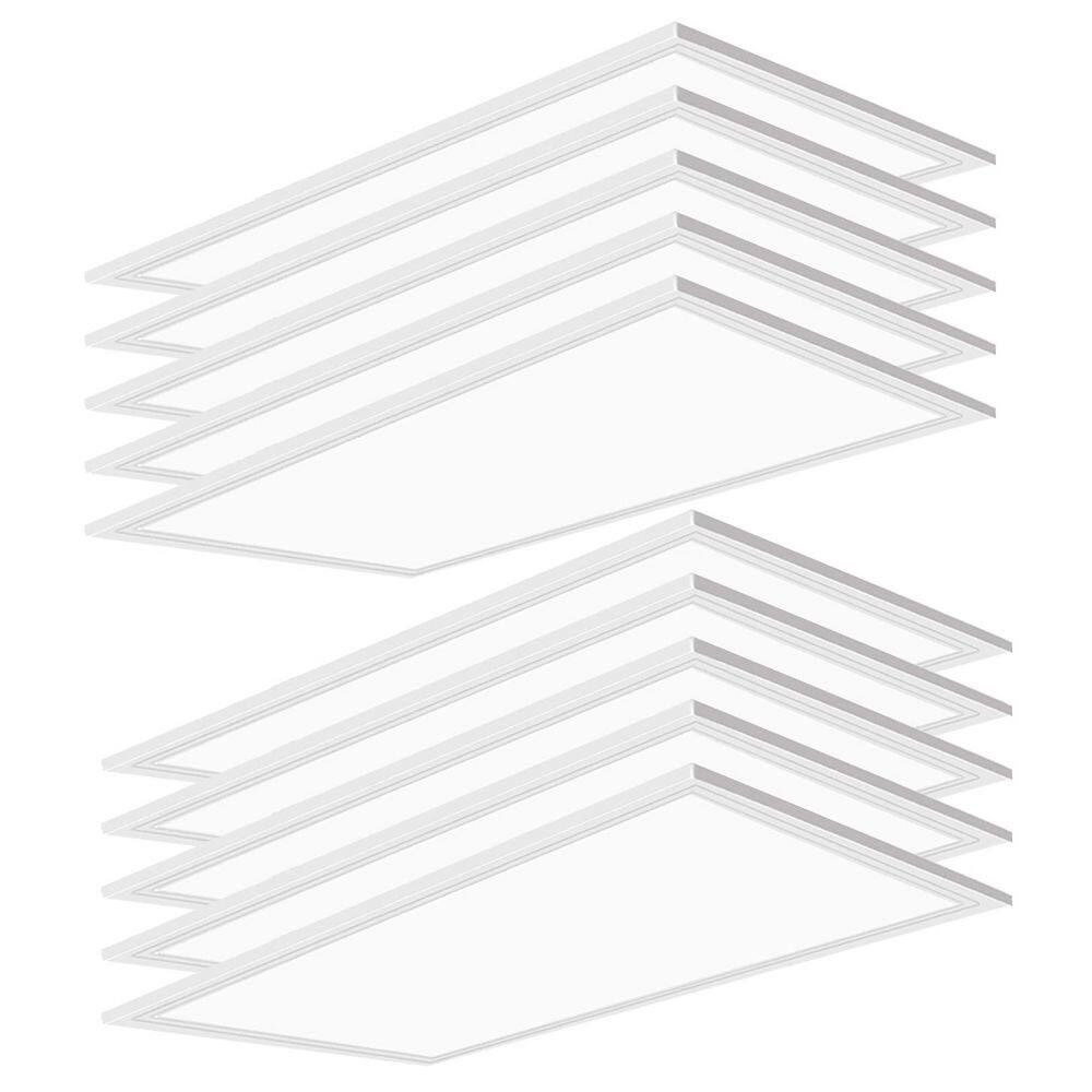 Bieuoram 2 ft. x 4 ft. 7800-Lumens Integrated LED Panel Light, 5000K ...