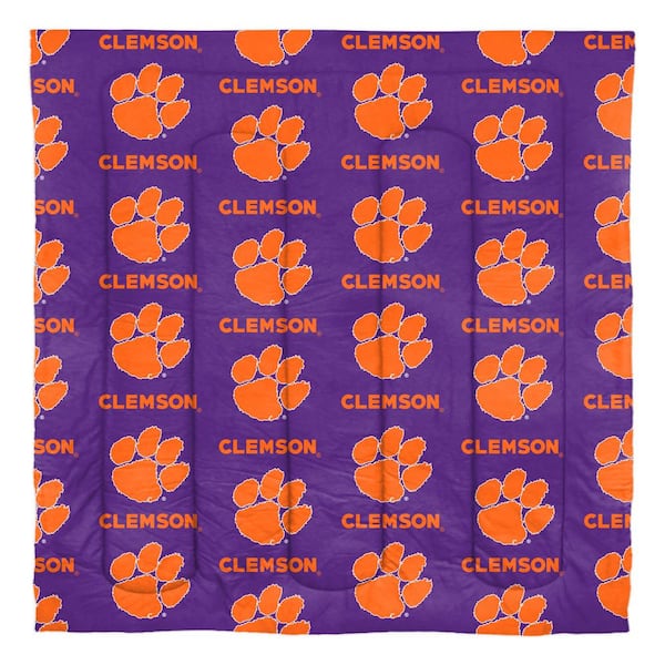 THE NORTHWEST GROUP Clemson Tigers Rotary 5--Piece Queen Size Multi ...