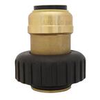 EASTMAN 3/4 in. x 1 in. x 3 in. Short Pattern Brass Compression Coupling 20525LF