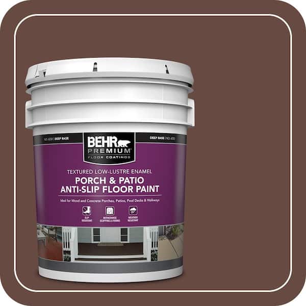 BEHR PREMIUM 5 gal. #SC-117 Russet Textured Low-Lustre Enamel Interior ...