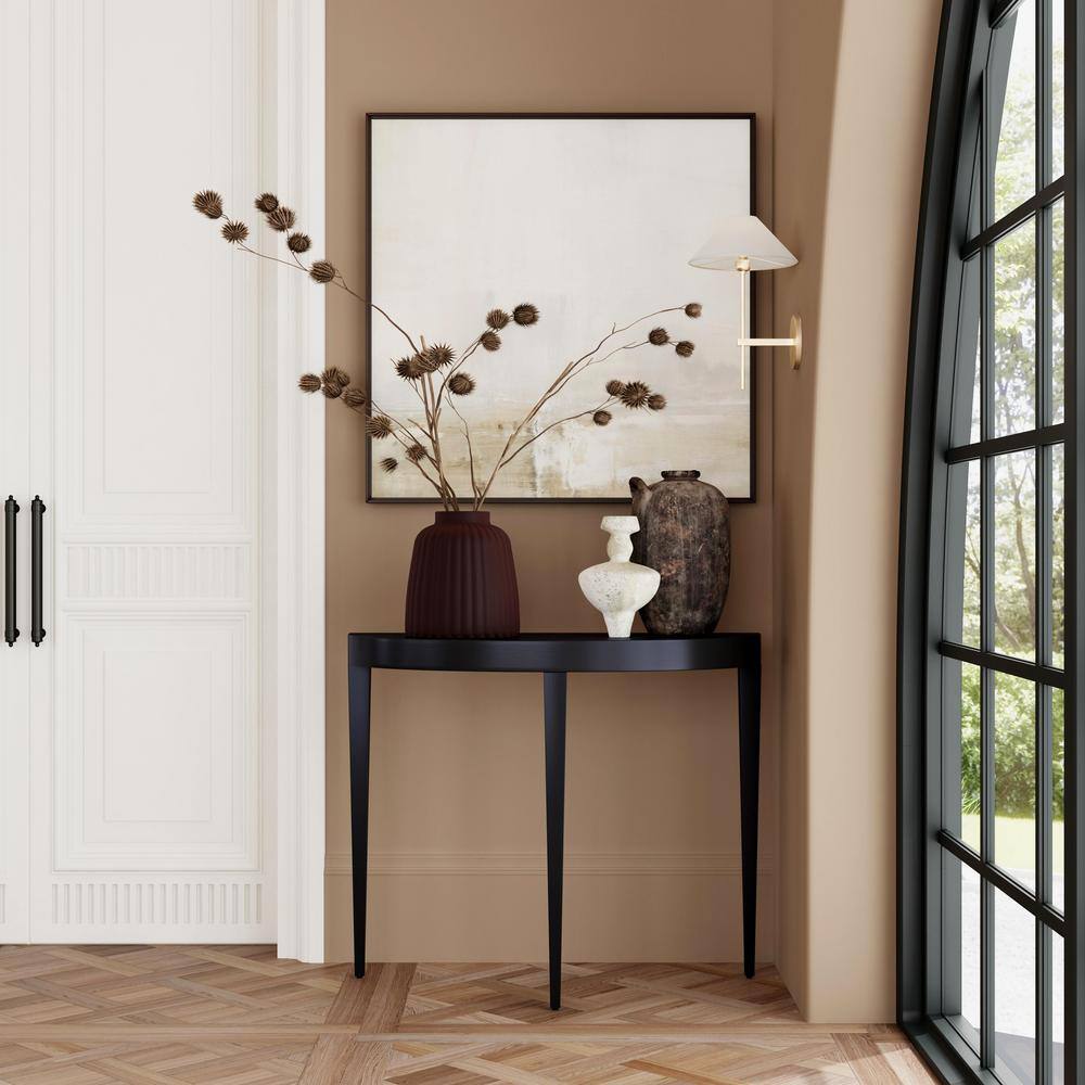 Butler Specialty Company Ingrid 36 in. Black Specialty Demilune Wood ...