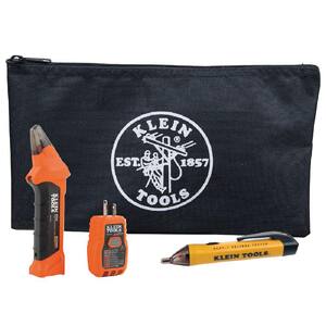 Klein Tools Dual-Range Non-Contact Voltage Tester and GFCI Receptacle ...