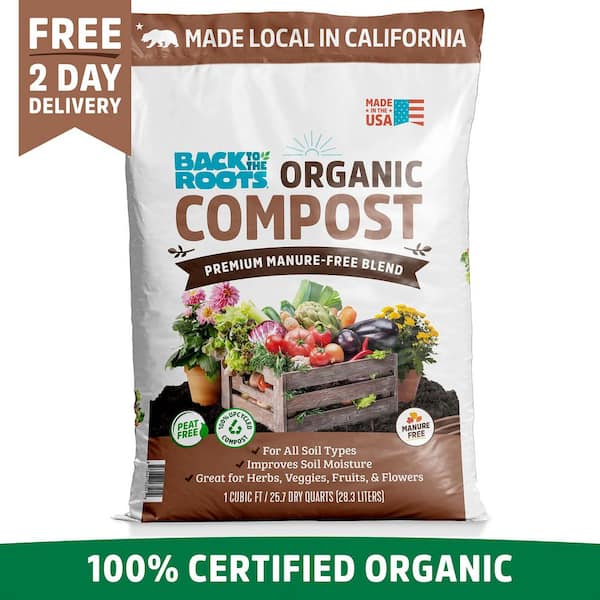 Back to the Roots Organic California Compost Soil Amendment (1 cu. ft ...