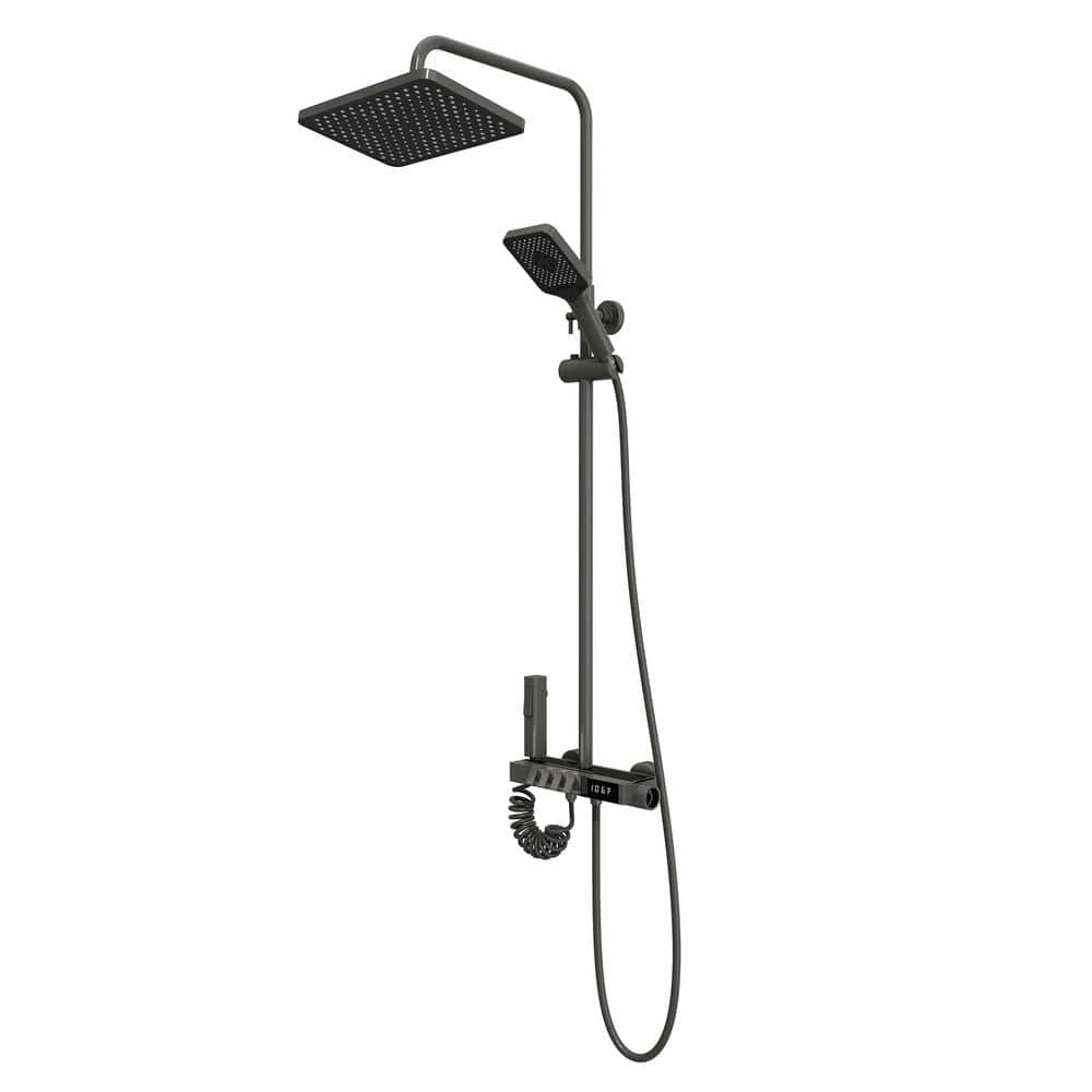 FUFU&GAGA Shower System Single Handle 3-Spray Shower Faucet 20 GPM with ...