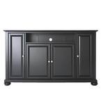 CROSLEY FURNITURE Alexandria Black Wood TV Stand Fits TVs Up to 60 in ...
