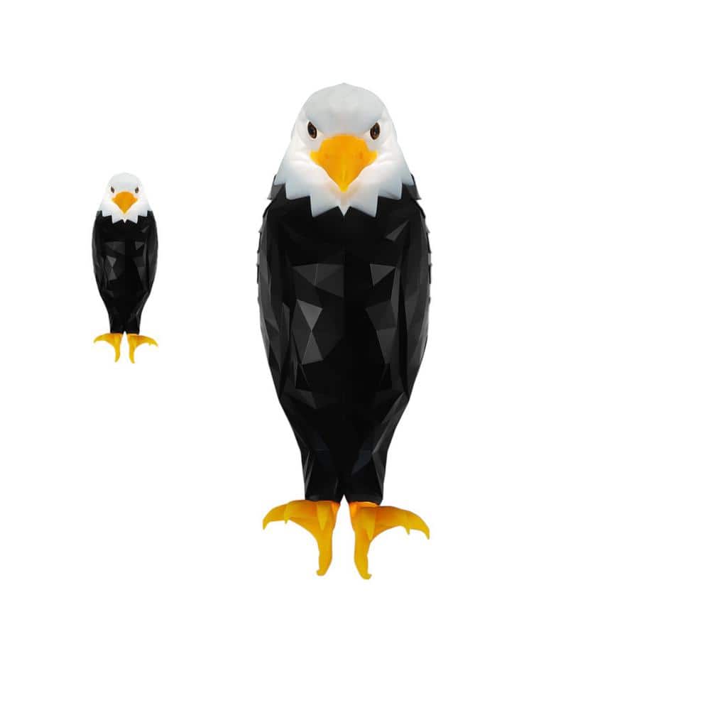 Lukyamzn White Integrated LED Bald American Eagle Night Light with ...