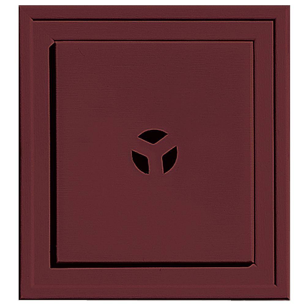 Builders Edge 7.9375 in. x 7.9375 in. #078 Wineberry Slim Line ...