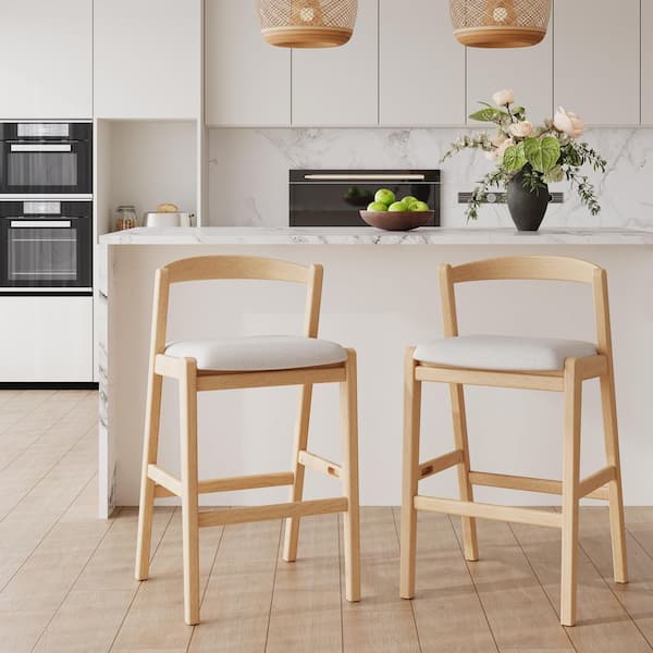 CHRISTOPHER KNIGHT HOME Balmain Modern 39 in. Natural Solid Wood Bar ...