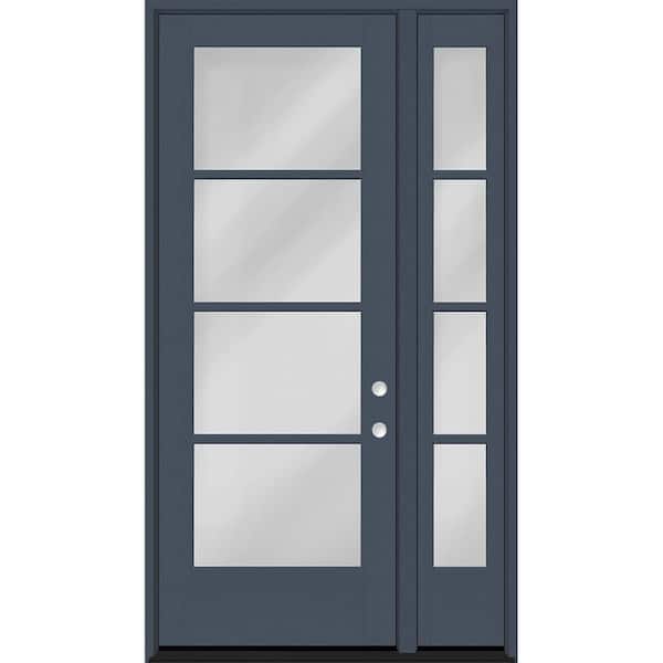 Steves & Sons Legacy 51 in. x 96 in. Icon 4L Modern ClearGlass LHIS Dk ...