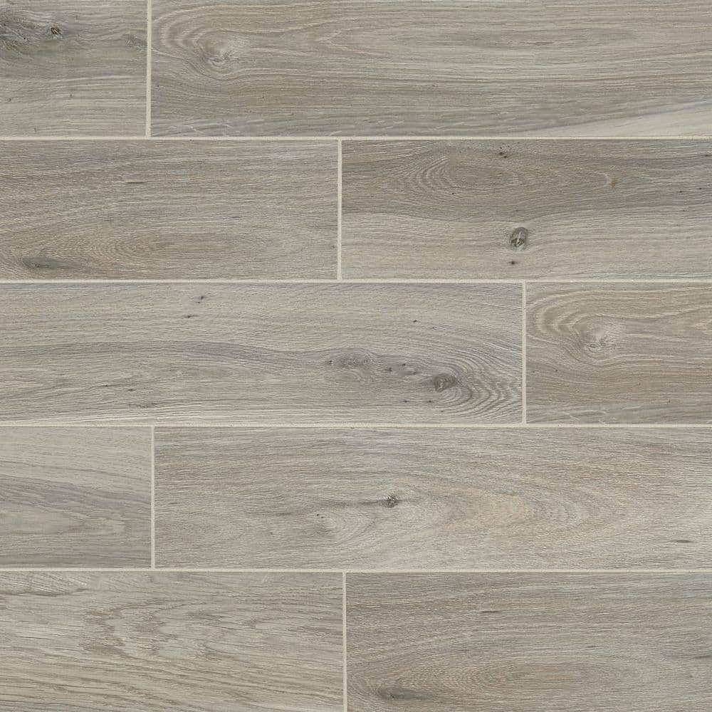 Daltile EverMore Ember Wood 6 in. x 24 in. Porcelain Floor and Wall ...
