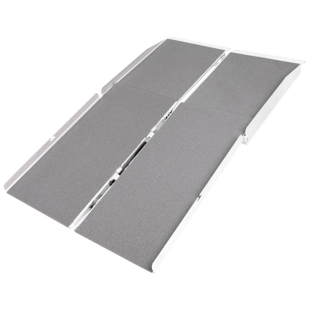 SILVER SPRING 4' L x 30" W Aluminum Portable Multi-Fold Ramp-600 lb ...