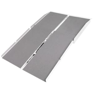 SILVER SPRING 10 ft. L x 30 in. W Aluminum Portable Multi-Fold Ramp-600 ...