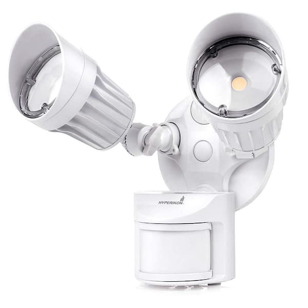 Hyperikon 2-Head 100-Watt Equivalent Integrated LED White Weather ...