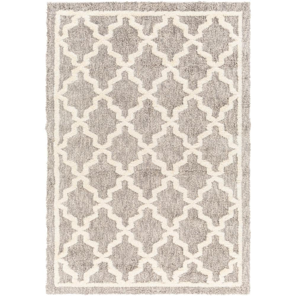 Artistic Weavers Florida Light Gray/White 7 ft. x 9 ft. Trellis Indoor ...
