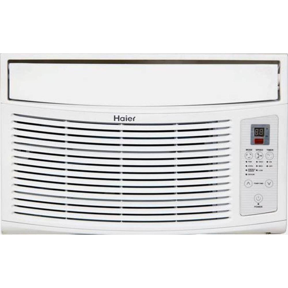 Haier 6,000 BTU Window Air Conditioner with Remote in White ESA-406K ...