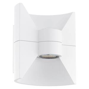 Eglo Palomaro 19.68 in. W x 4.5 in. H White LED Flush Mount with Linen ...