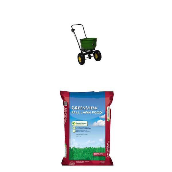 48 lbs. Fall Lawn Food (22-0-10) and 50 lbs. Push Broadcast Spreader ...