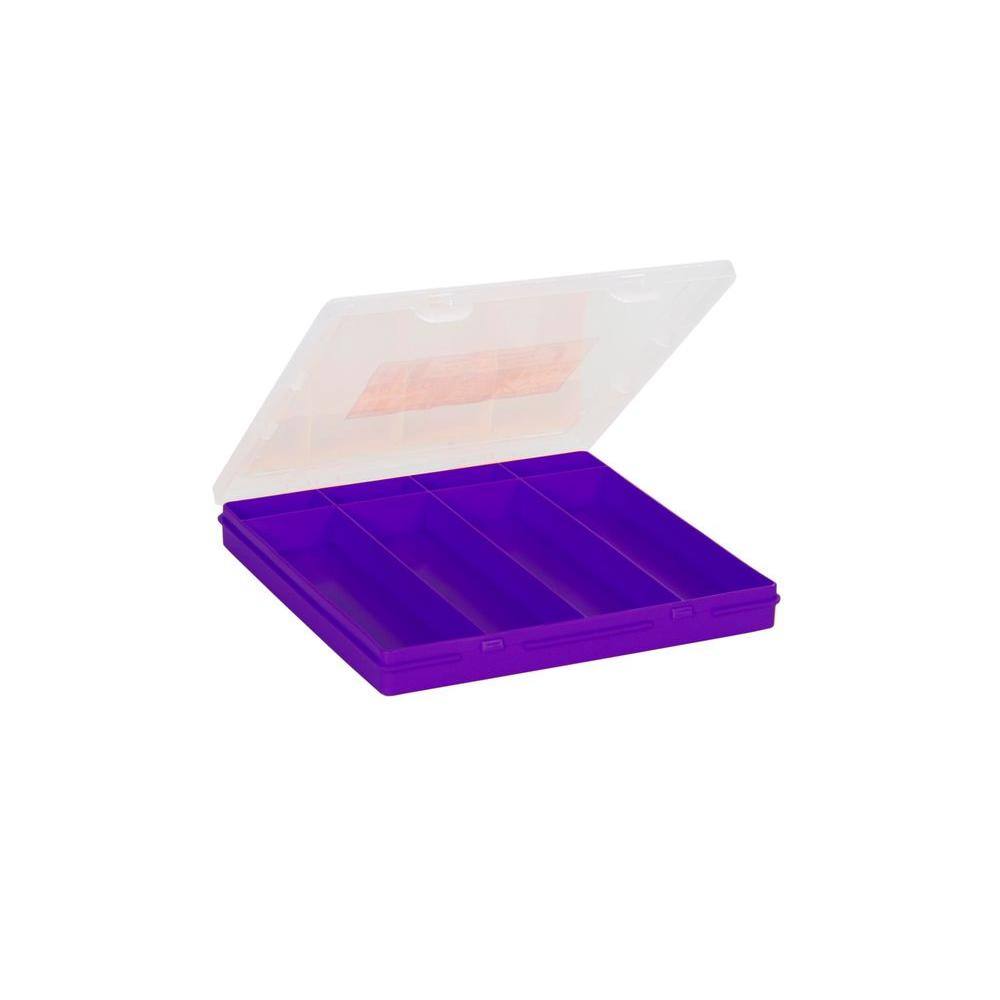 Wham 9 in. Square Organizer Box in Violet 23130 - The Home Depot
