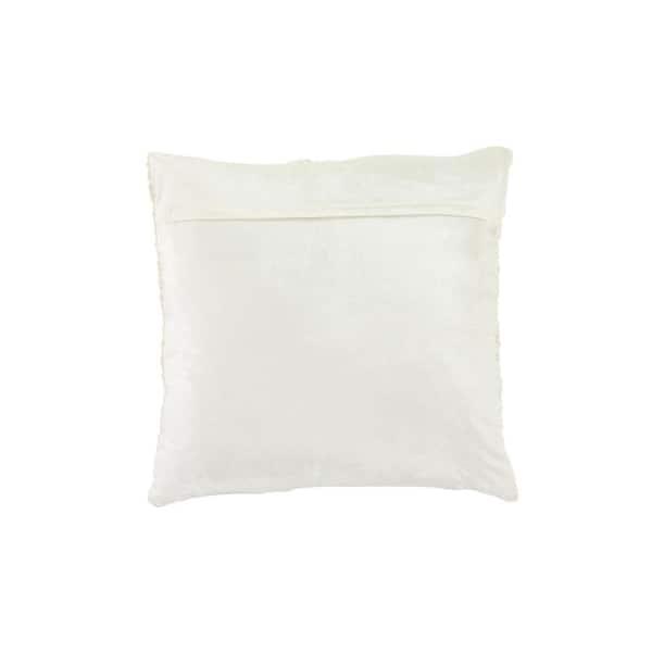 White Large Square Pillows