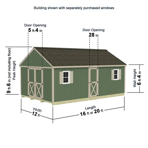 12' X 20' Building Cottage Shed With Porch Plans, 53% OFF
