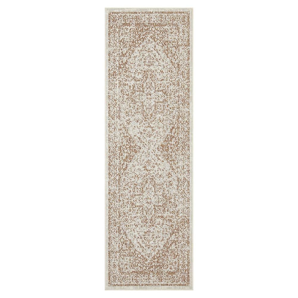 PLAYA RUG Zaria Brick 2 ft. x 8 ft. Indoor/Outdoor Area Rug ZAR-Brick ...