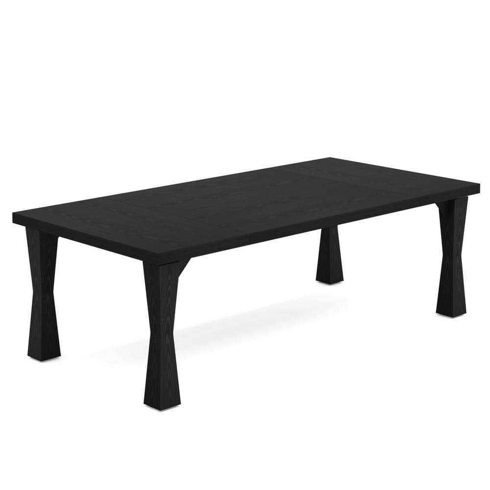 TRIBESIGNS WAY TO ORIGIN Halseey 71 in. Rectangular Black Wooden ...