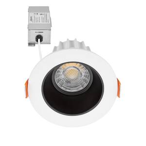 Maxxima 2 in. Slim Round Recessed Anti-Glare LED Downlight, Bronze Trim ...