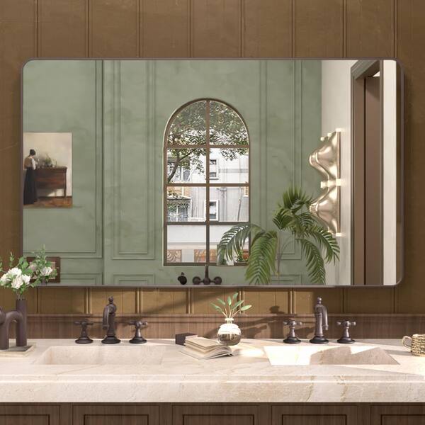 Hermitage Bath Cosy 60 in. W x 36 in. H Rectangular Framed Wall ...