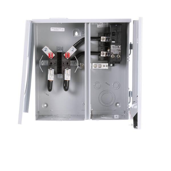 Siemens 200 Amp 2-Space 2-Circuit 4 Jaw Overhead/Underground Outdoor ...