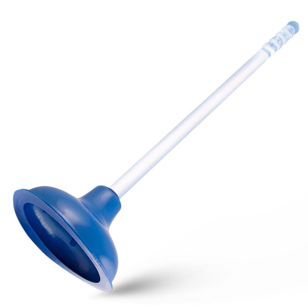 PLUMBFLEX Force Cup PVC Plunger, with 19 in. Clear Handle to Fix ...