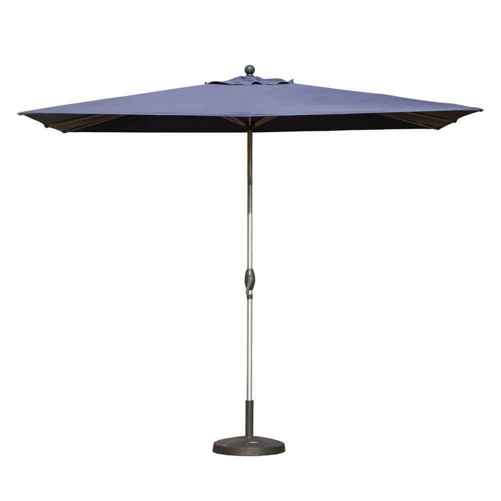 6.5 x 10 ft. Rectangle Patio Umbrella with Crank Lift and Tilt Function ...