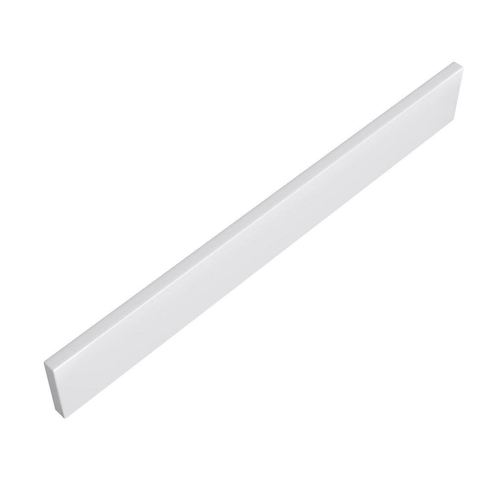 Getpro 72 in. White 2-Piece Solid Surface Vanity Backsplash Kit (2) 36 ...