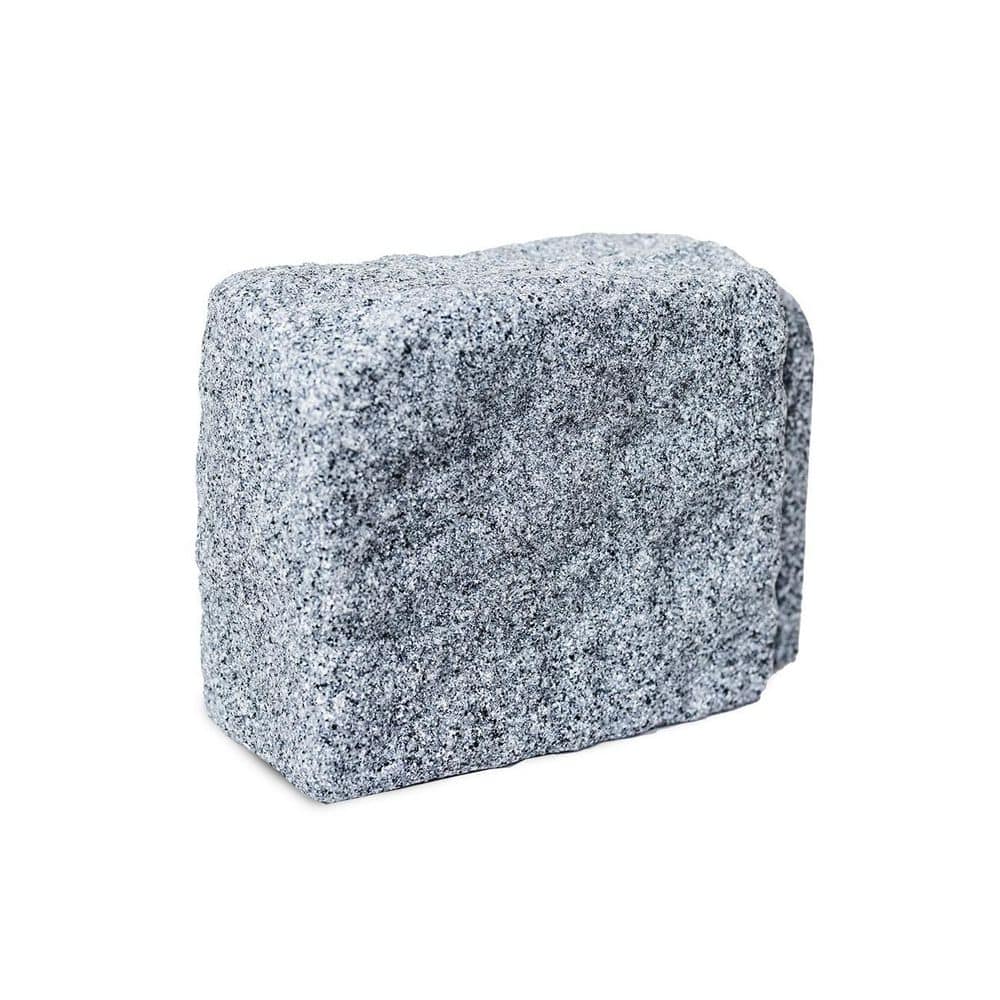 Beuta 7 in. x 6.5 in. x 4 in. Grey Stone (Start) Faux Stone Plastic ...