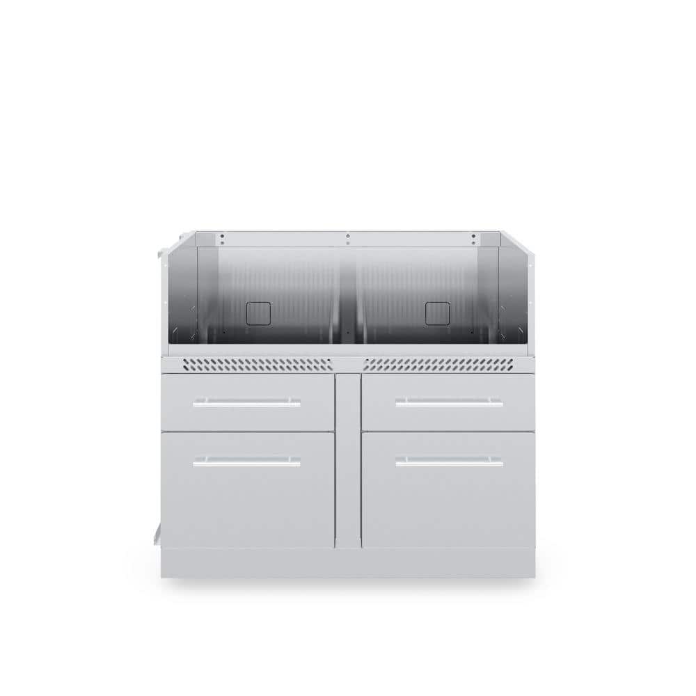 Broil King 37.9 in. Stainless Steel 5-Burner Cabinet for Built-In Gas ...