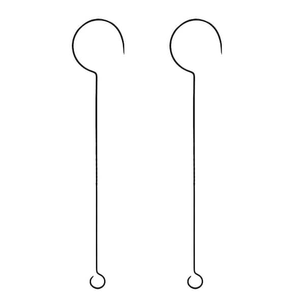 ACHLA DESIGNS Achla Designs 48" L Black Wrought Iron Hook Extenders w ...