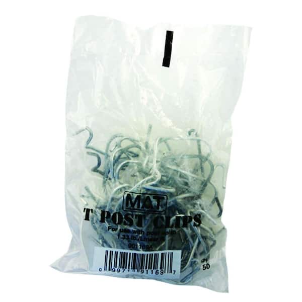 Everbilt T-Post Clips 50 Piece Per Bag 901169DPT - The Home Depot