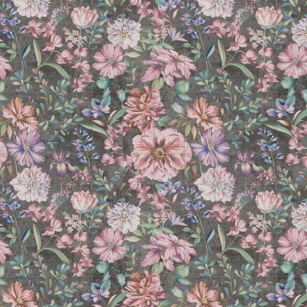 Ivy Hill Tile Angela Harris Native Garden Pink 7.87 in. x 7.87 in ...